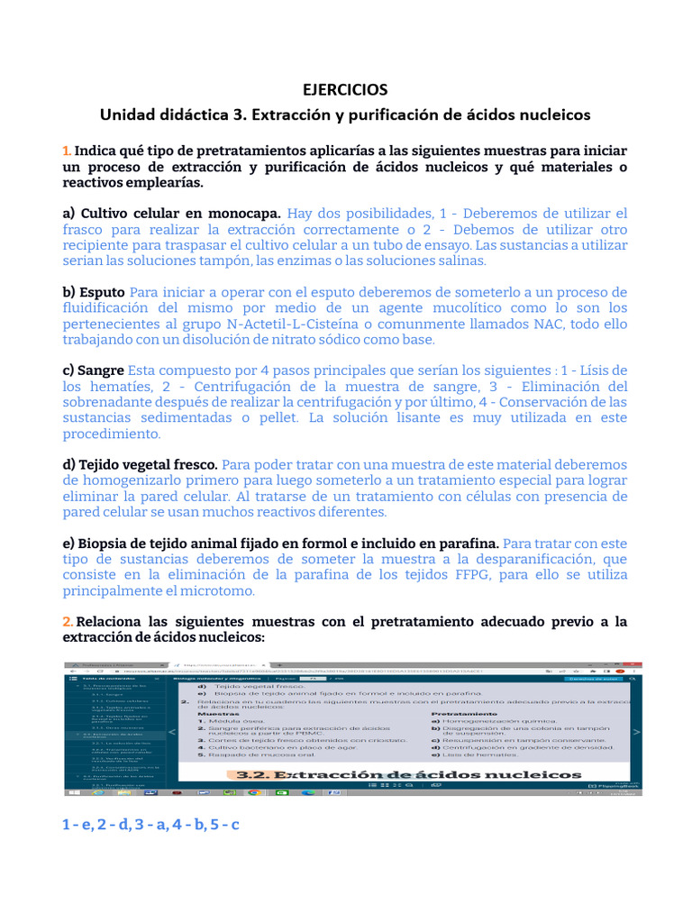 Ejercicios Ud3 | PDF | Biología | Biotecnología