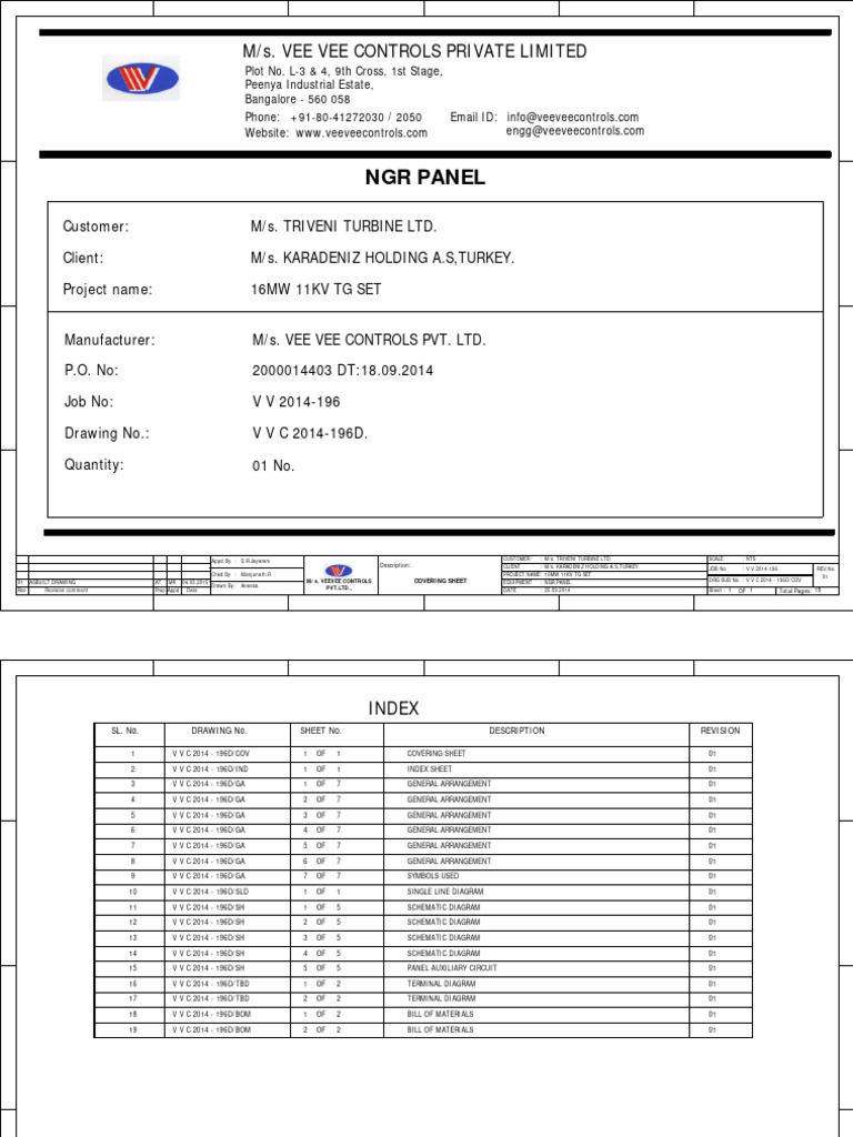 NGR Panel Asbuilt | Download Free PDF | Mains Electricity | Alternating ...