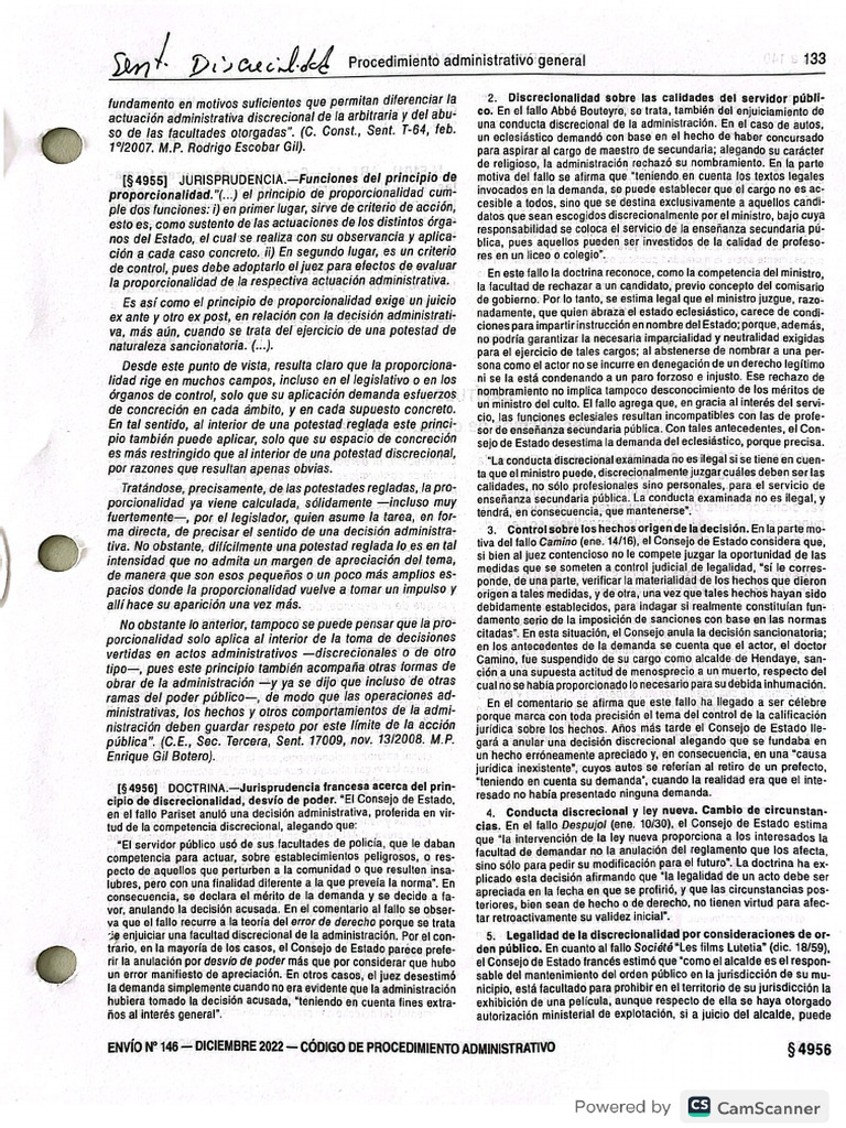 Extracto Sentencia Discrecionalidad | PDF