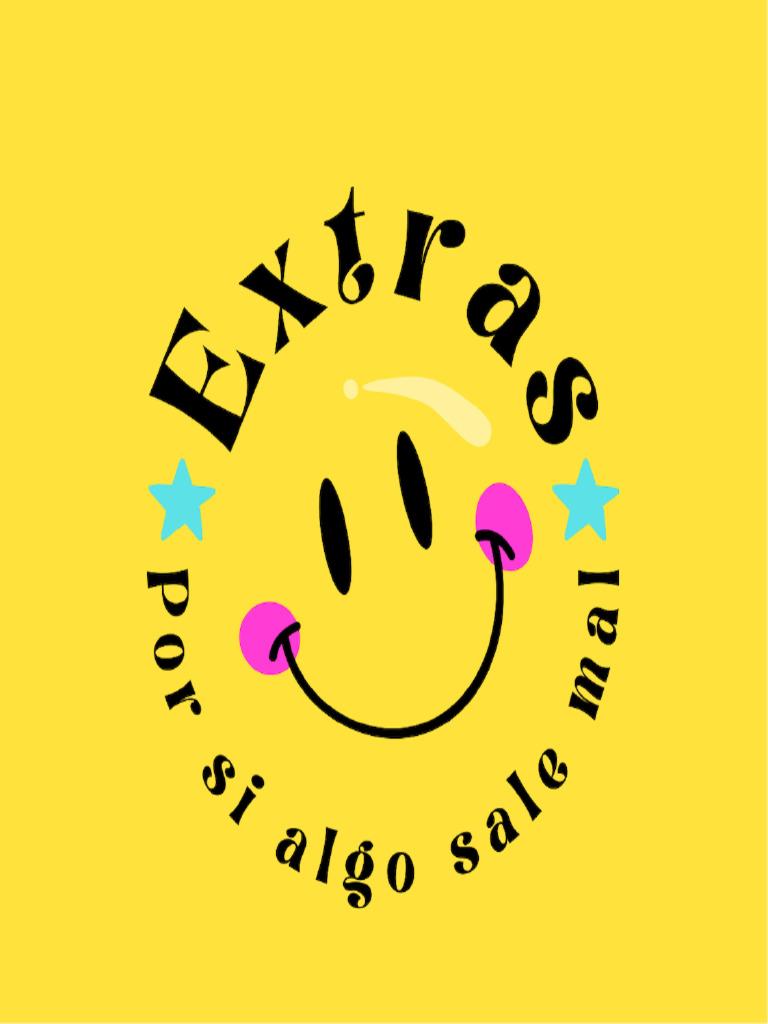 Sticker Sonrie Ilustrado Amarillo | PDF