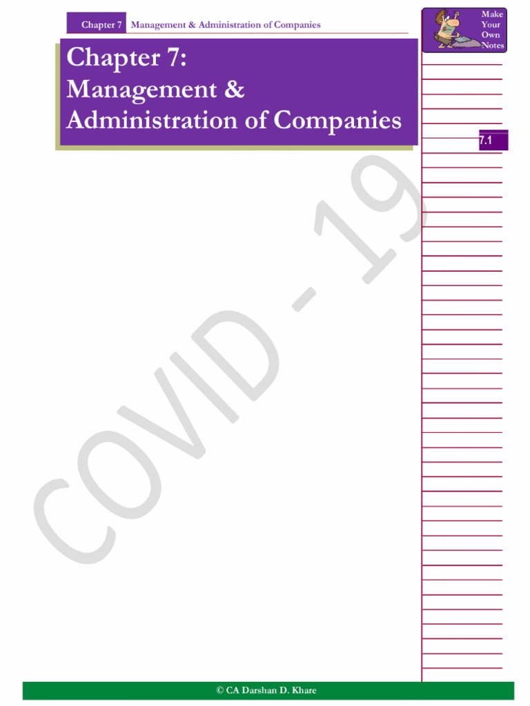 7 Management and Administration | PDF