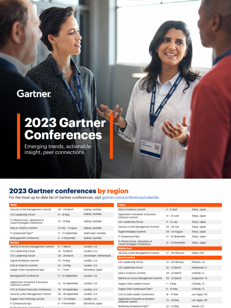 2023-destination-conferences-calendar | PDF | Chief Information Officer ...