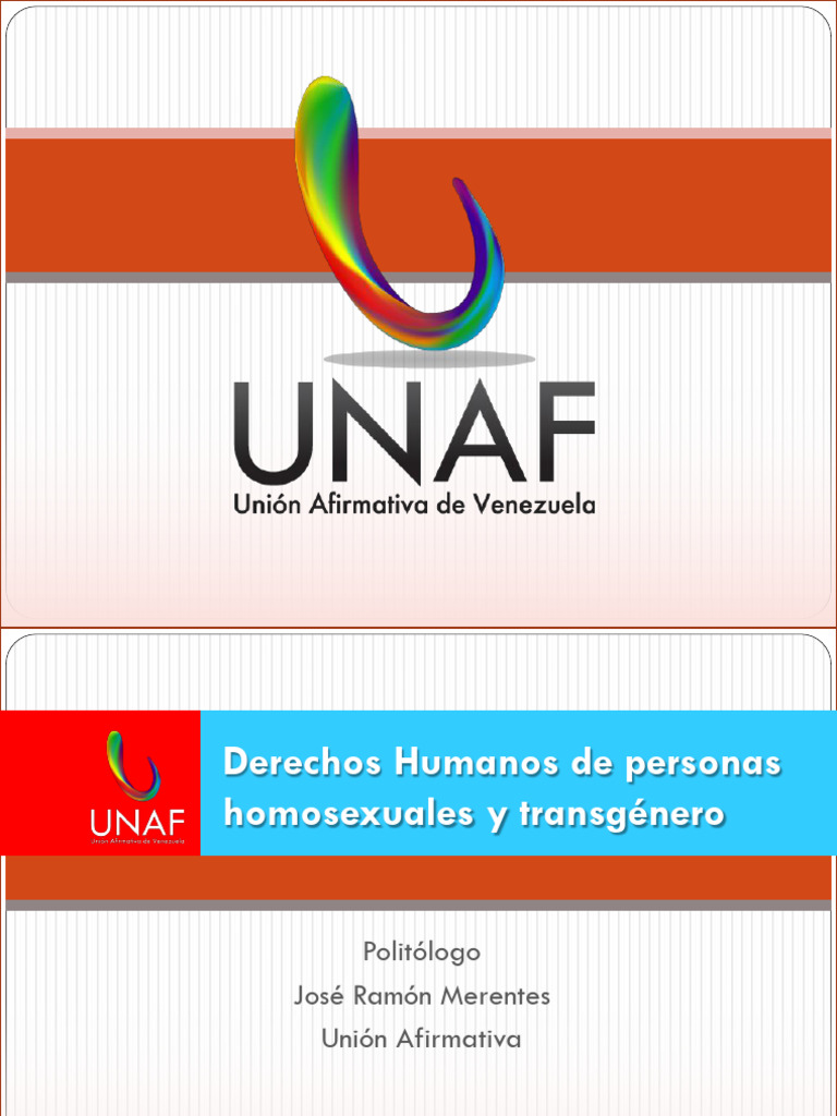 Derechos Humanos de Personas Homosexuales y Transgenero | PDF ...