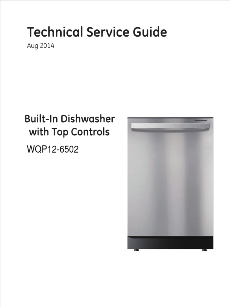 MaualServicio_WQP12-6502 | PDF | Dishwasher | Manufactured Goods