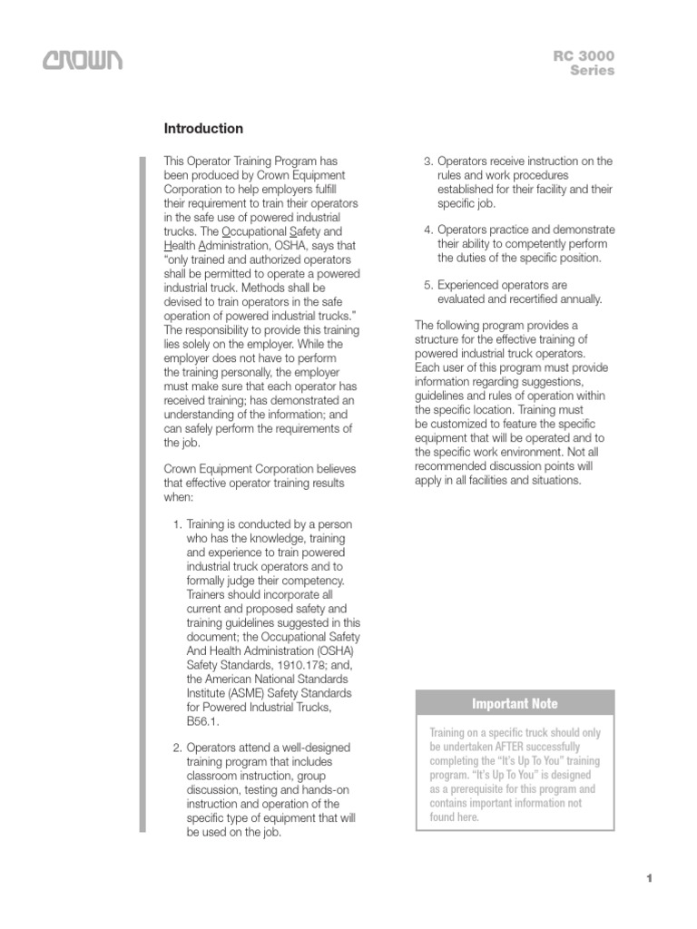 SF12487-PRO RC3 Instructor Guide | PDF | Truck | Safety