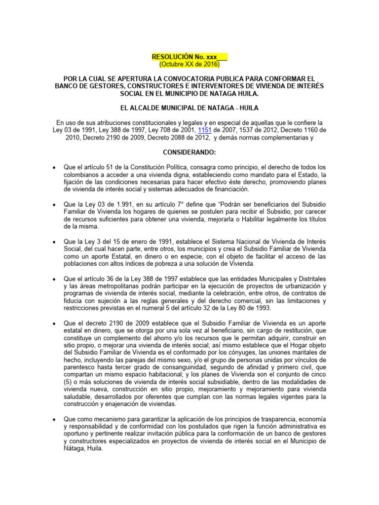 Resol. Apertura Conf. Banco Const. Nat. 2016 | PDF | Documento de identidad | Bancos