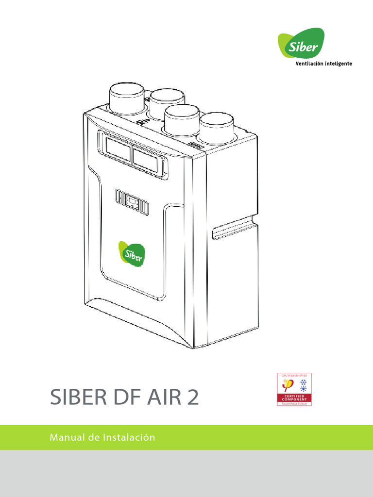 Manual Siber DF Air 2 - 27.0323 - 1 | PDF | Ventilación (Arquitectura ...