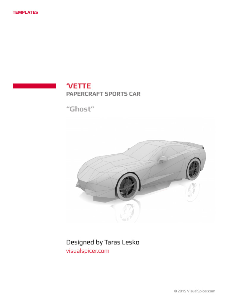 Papercraft Corvette Ghost Templates | PDF