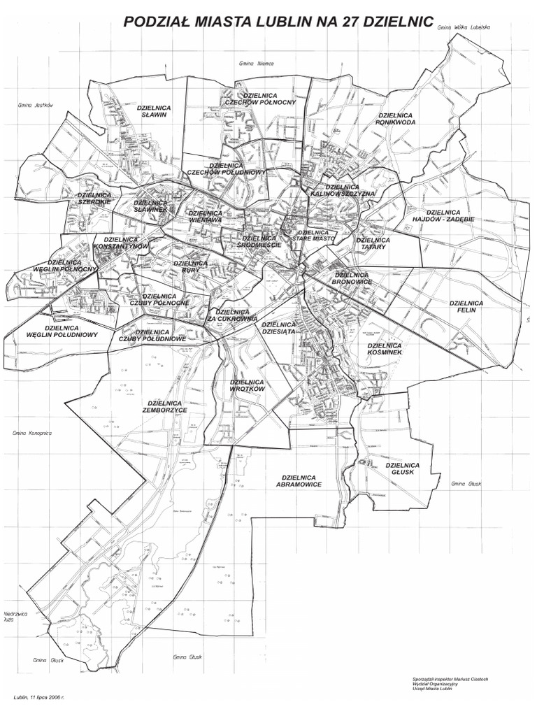 Podzial Miasta Na Dzielnice | PDF