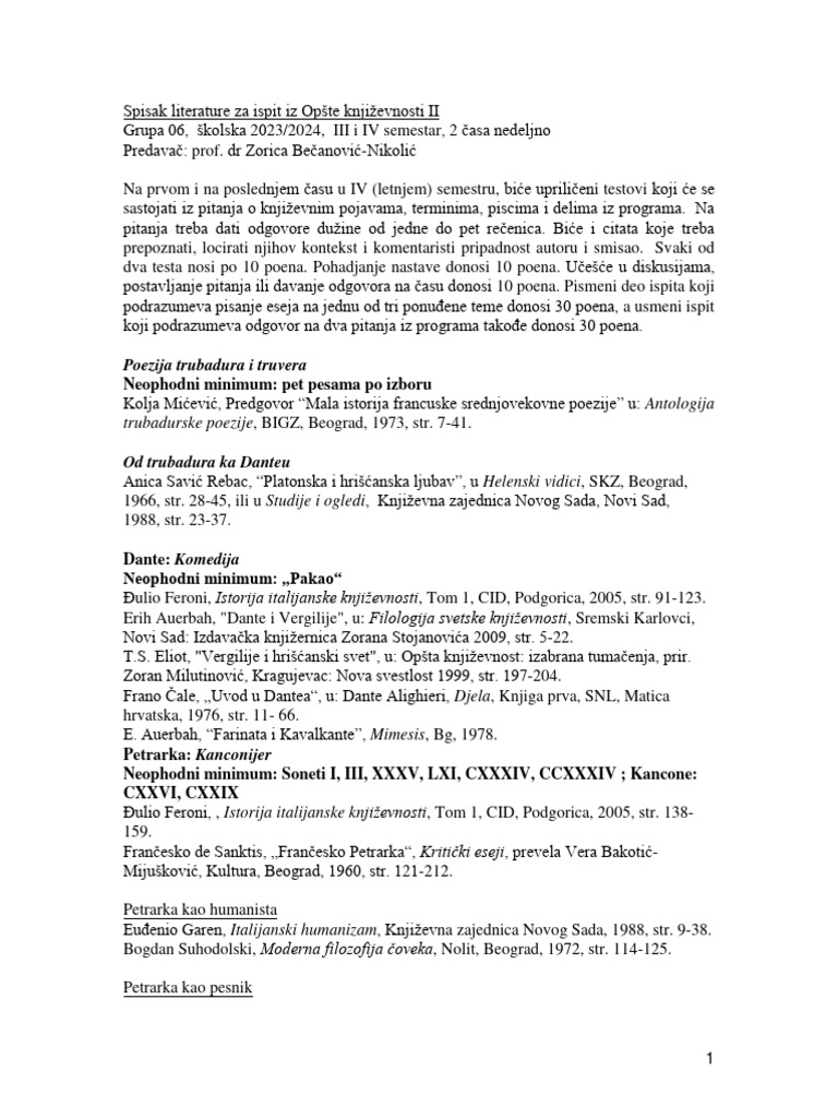 OK - Opsta Knjizevnost 2 | PDF