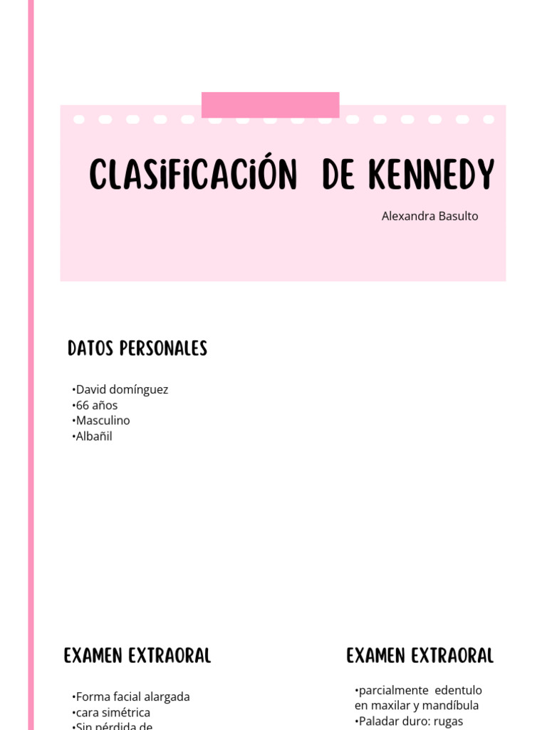clasificación de kennedy | PDF