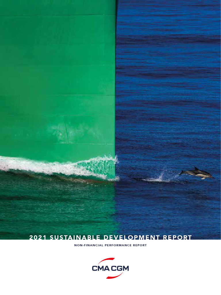 CMA CGM Sustainable Development Report 2021 1657012236 | PDF | Corporate Social Responsibility ...