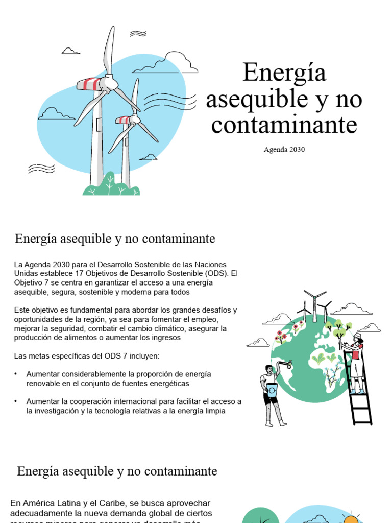 Energía Asequible y No Contaminante | PDF | Energía renovable ...