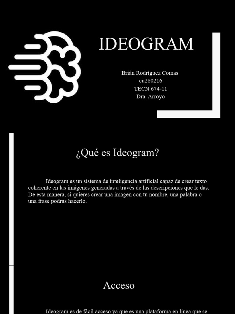 Informe Oral - Ideogram | PDF | Informática | Tecnologías de la información