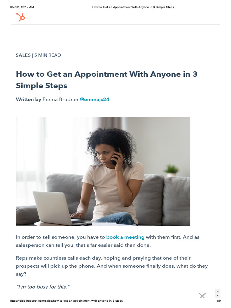 Secure Appointments in 3 Steps | PDF | Sales | Conversation