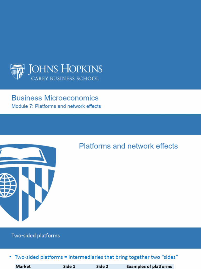 M7 - Platforms and Network Effects | PDF | Pricing | Subsidy