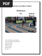 CSEC Mathematics SBA Ideas and Topics | PDF | Career & Growth