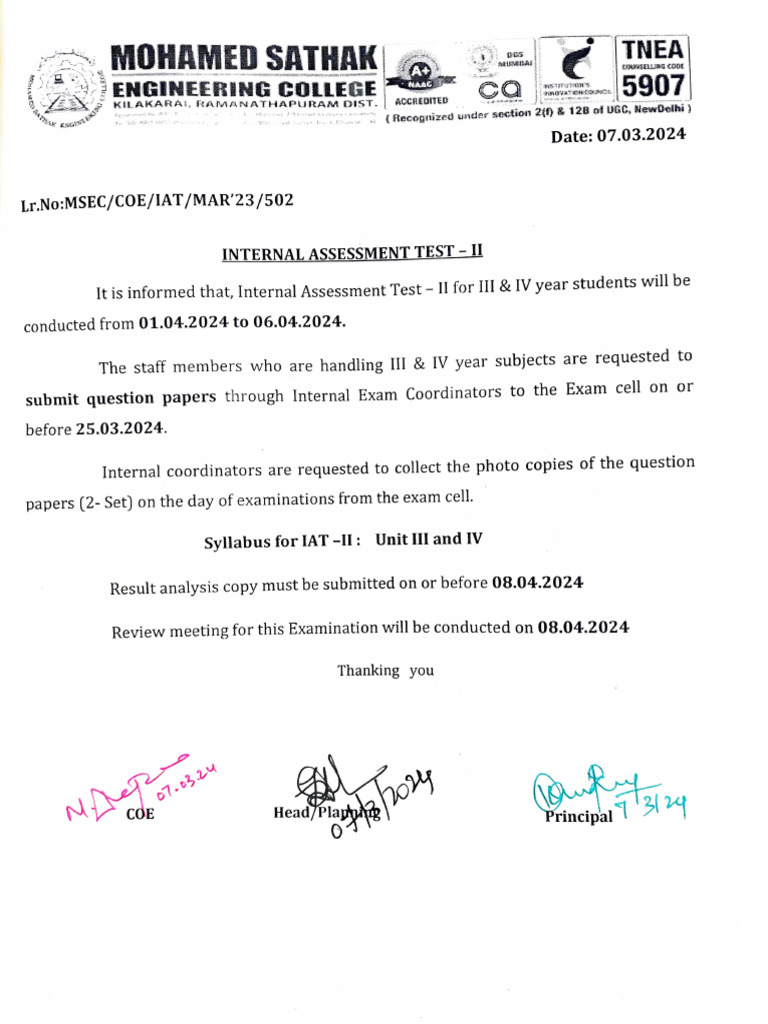 Iat Ii Schedule | Download Free PDF | Educational Stages | Academic Degree