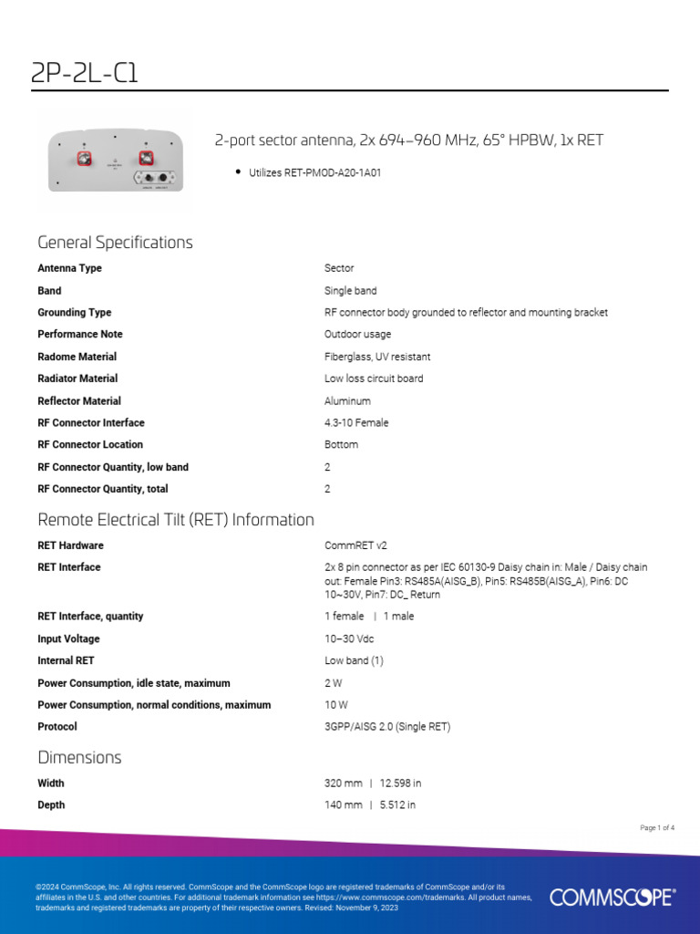 2P-2L-C1 Product Specifications | PDF | Electrical Engineering ...