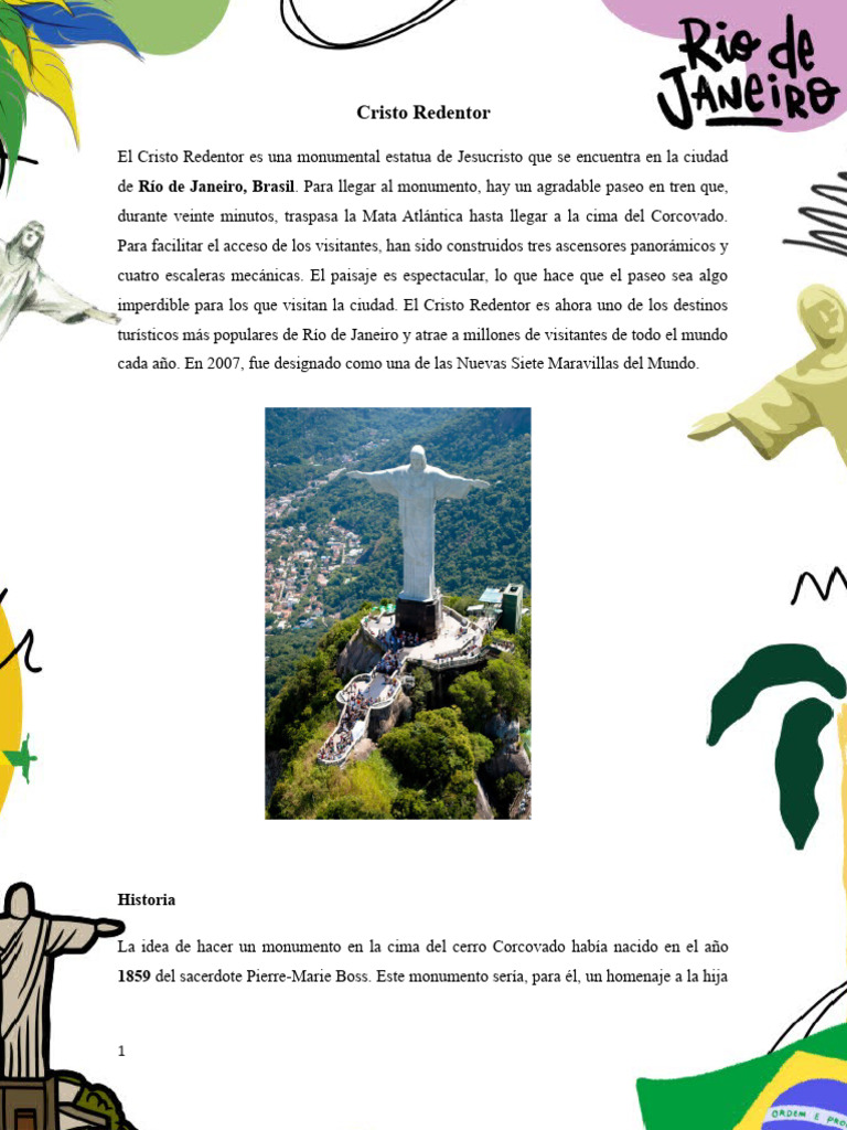 Cristo Redentor Brasil | PDF | Hormigón