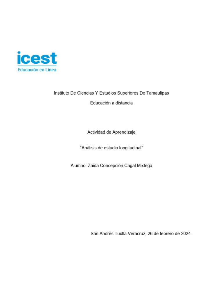 “Análisis de estudio longitudinal” | PDF | Cuidado de la salud | Medicina