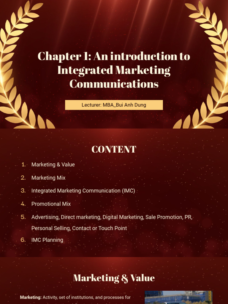 Chapter 1 - An Introduction To Integrated Marketing Communications ...