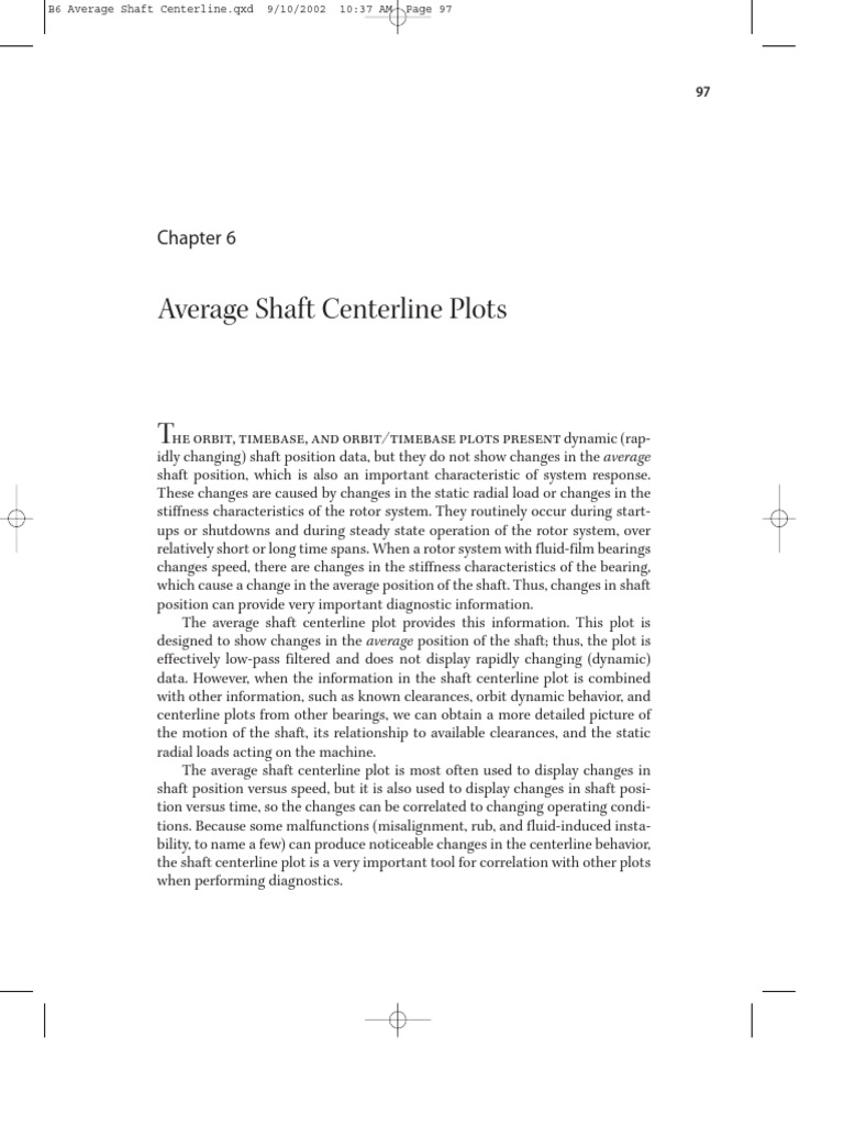 Chapter 6 Average Shaft Centerline | PDF | Angle | Bearing (Mechanical)