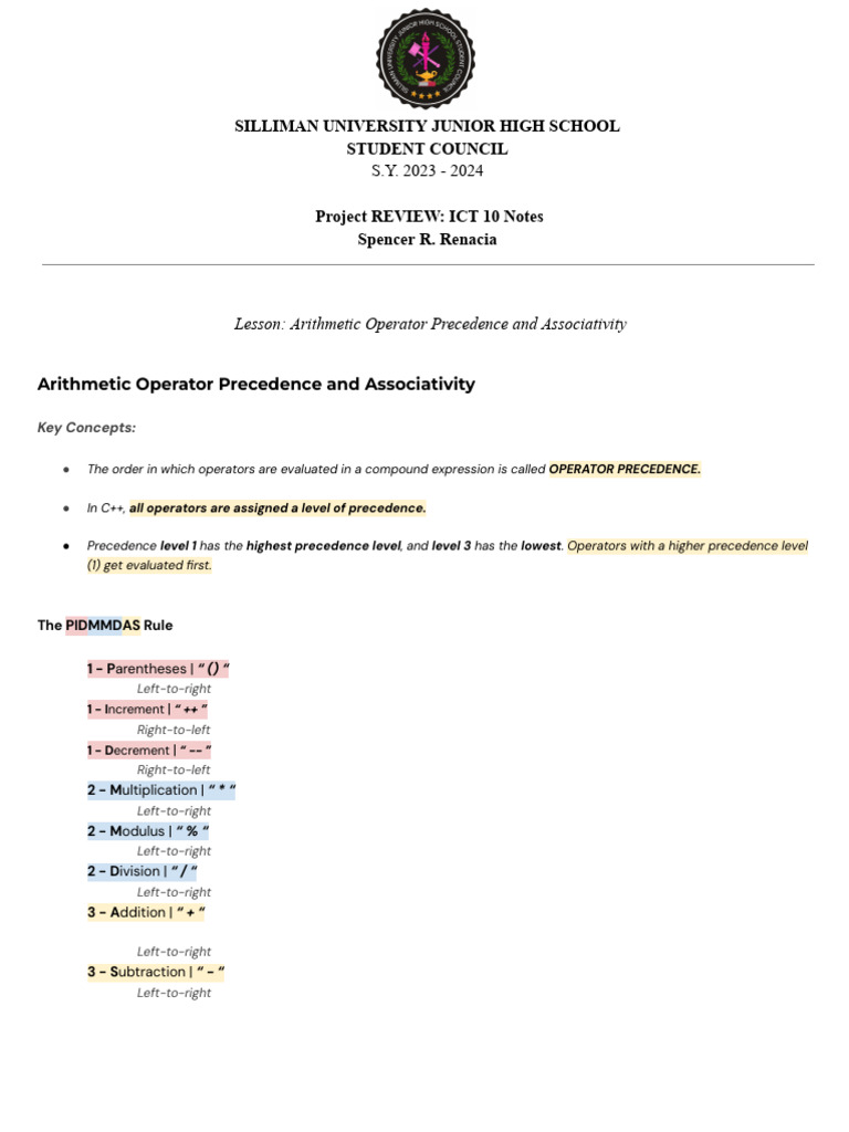 Ict 10 - 2Q Project Review Notes | PDF | Computer Science | Computing