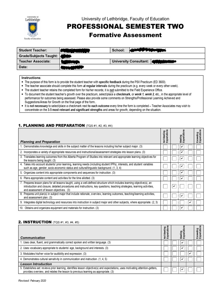 liam formative assessment for portfolio | PDF | Teachers | Learning