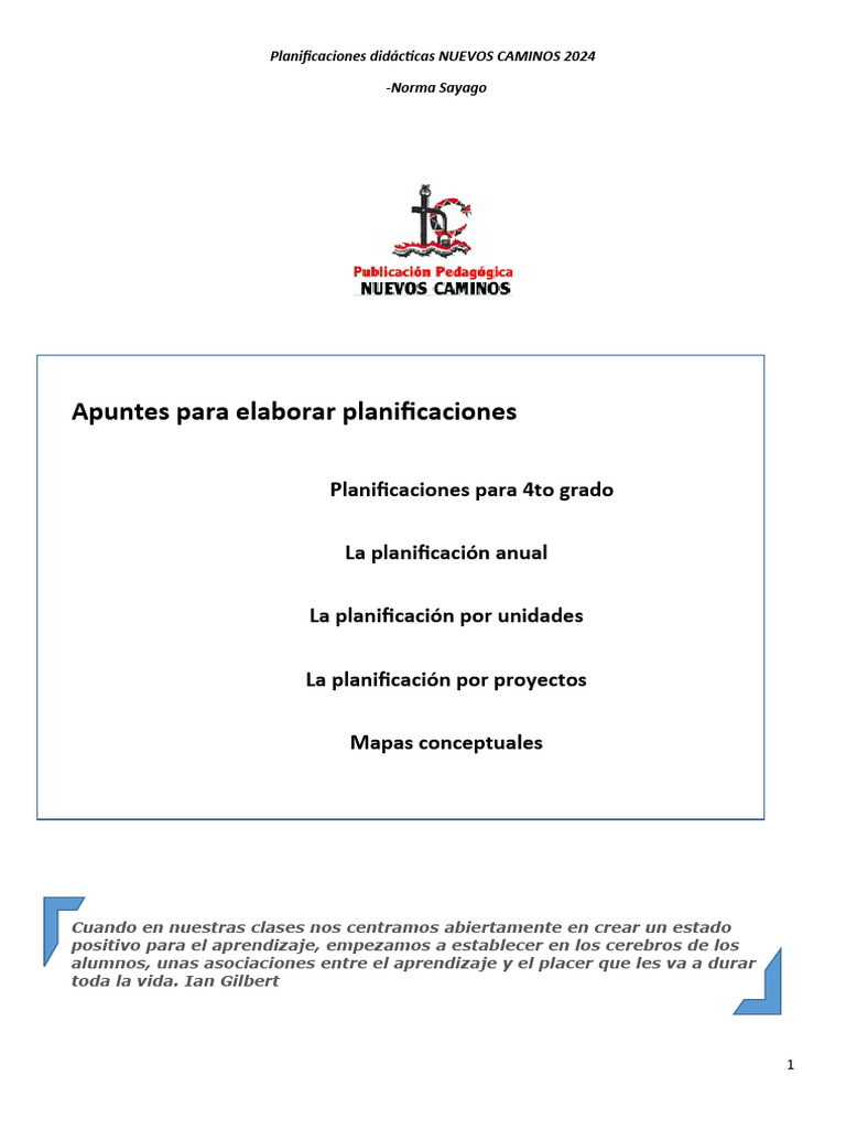 PLANFICACIONES 4TO GRADO Segunda Parte ÁREAS BÁSICAS | PDF ...