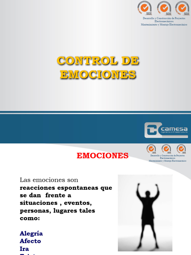Tecnicas-de-Control-Emocional-ppt | PDF | Las emociones | Ansiedad