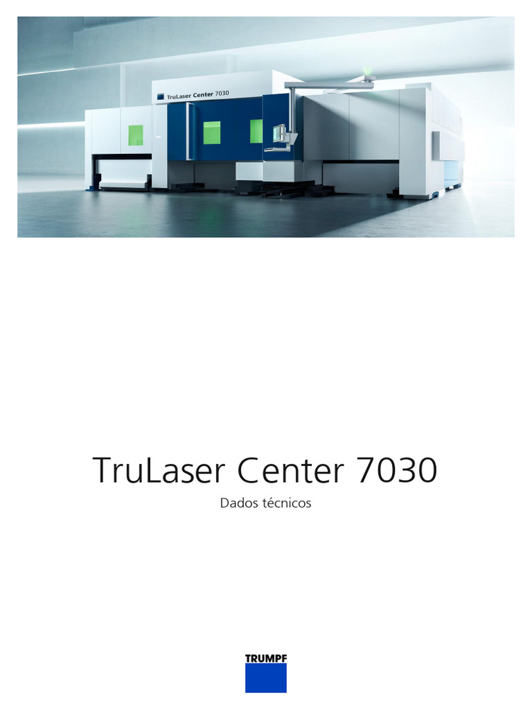 TRUMPF Technical Data Sheet TruLaser Center 7030 | PDF | Casa e Jardim | Computadores