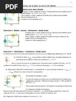 Exo Corrigés Diodes | PDF | Diode | Électronique