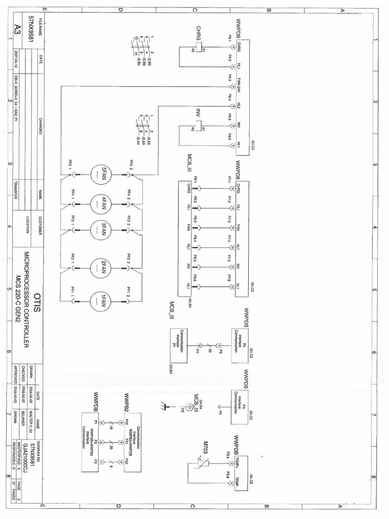 774 Plano+Otis+Microprocesador+Controller+Mcs+220+ +c+Gen2 | PDF
