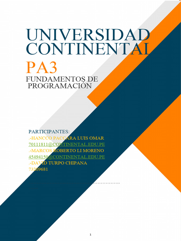 Pa3 Fundamentos De Programacion Descargar Gratis Pdf Desarrollo De 0484