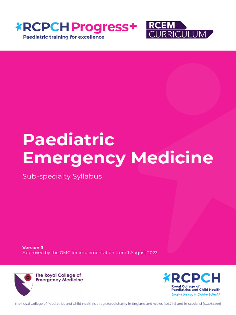 Progressplus Emergency Medicine Syllabus 2023 | PDF | Curriculum ...
