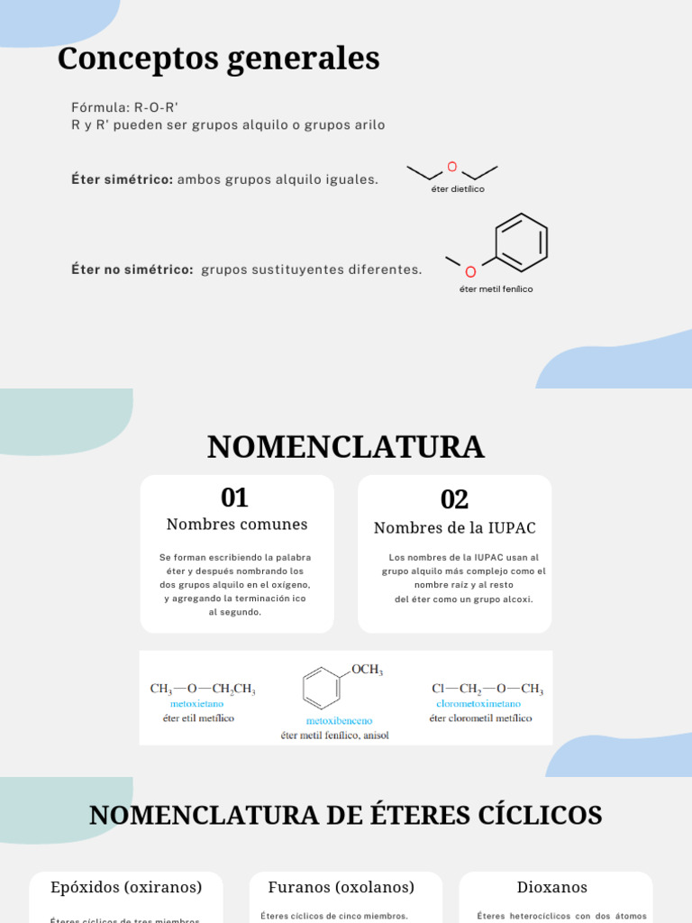 Eteres | PDF | Éter | Polaridad química