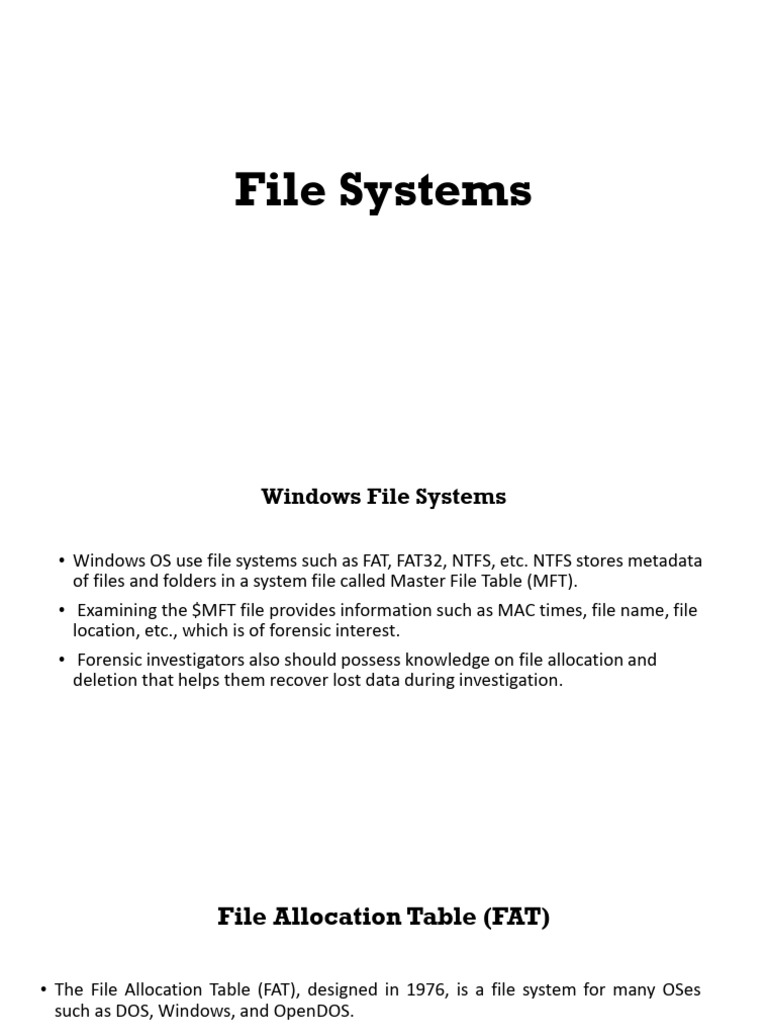 Lecture 11 File Systems | Download Free PDF | File System | Computer File
