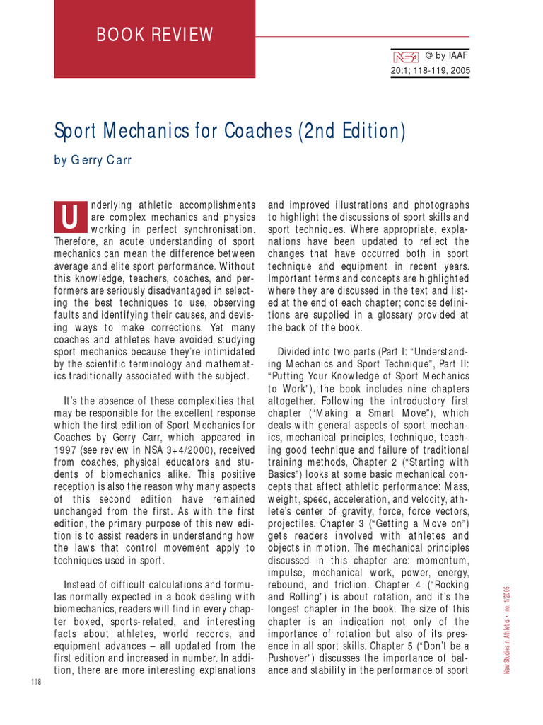 Sport Mechanics For Coaches 2nd Edition Book | PDF | Force | Mechanics