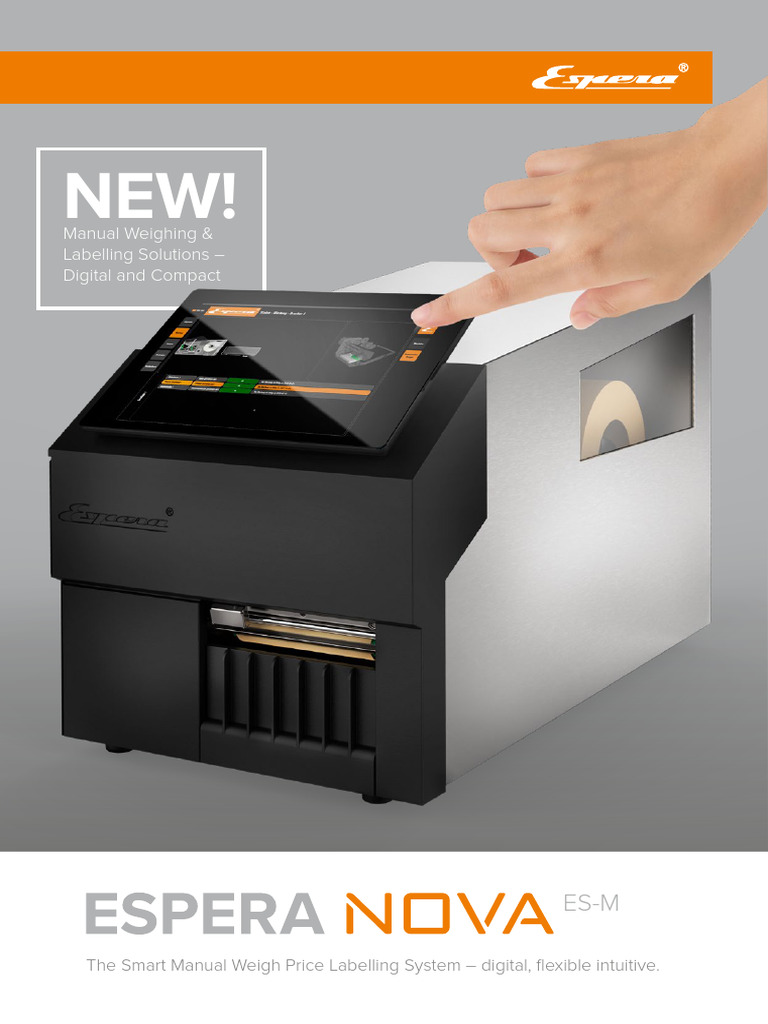 ES-M Manual Weigh Price Labelling System | PDF | Printer (Computing ...
