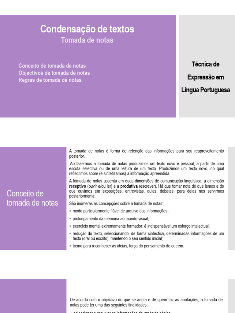 Aula 5-Tomada de Notas | PDF | Informação