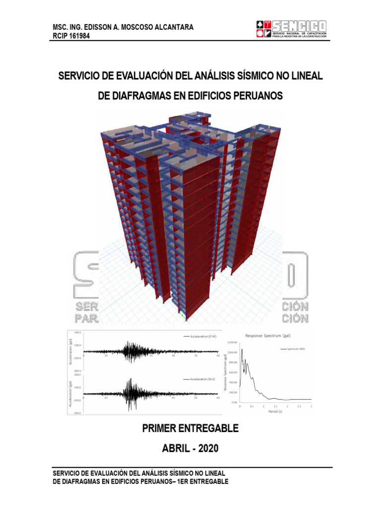 Servicio de Analisis Sismico - Primer Entregable | PDF | edificio | Lima