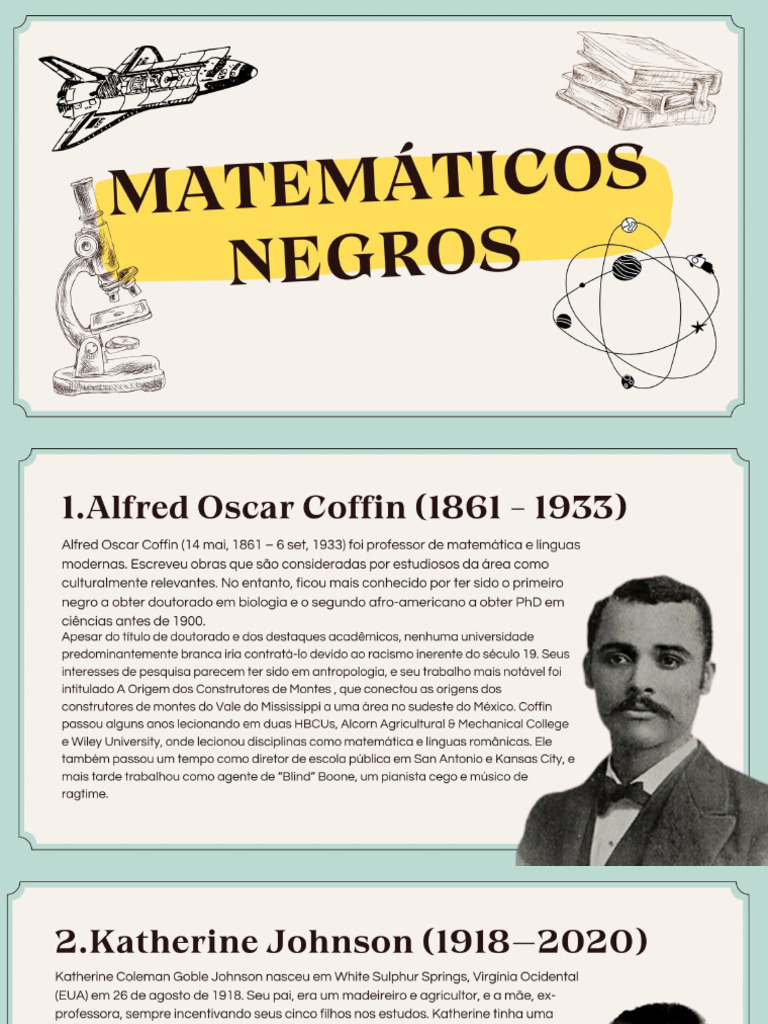 Matemáticos Negros. | PDF