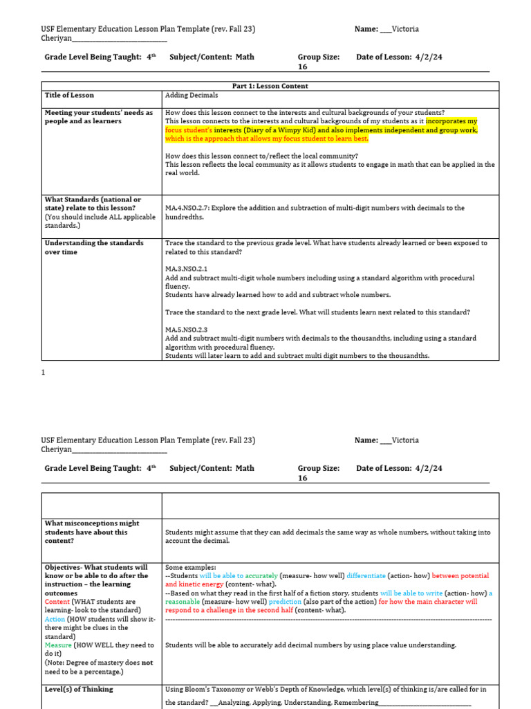 Supervisor Observation 2 | PDF | Educational Assessment | Lesson Plan