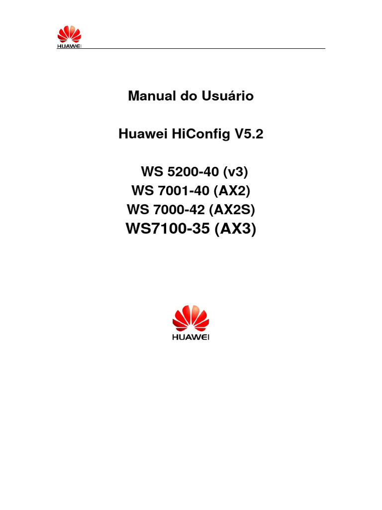 Manual do Huawei HiConfig e MUT | PDF | Roteador (informática) | Rede ...
