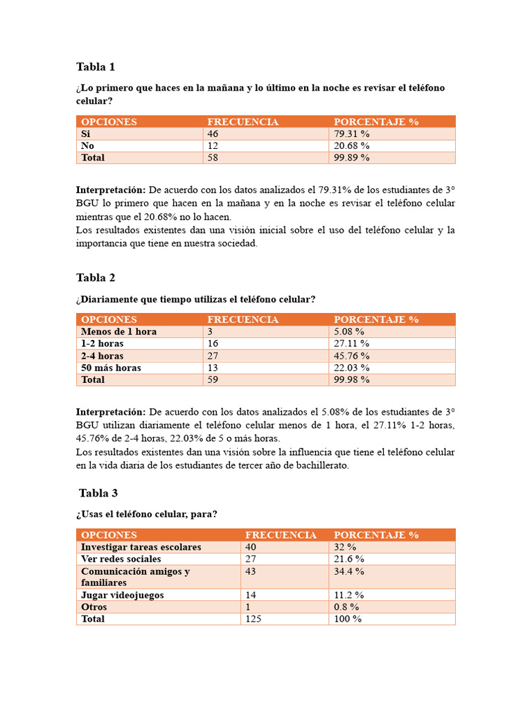 TABULACIONES (1) | PDF