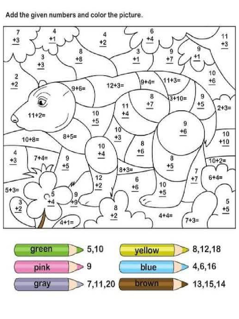 Grade 3 Coloring Activity | PDF