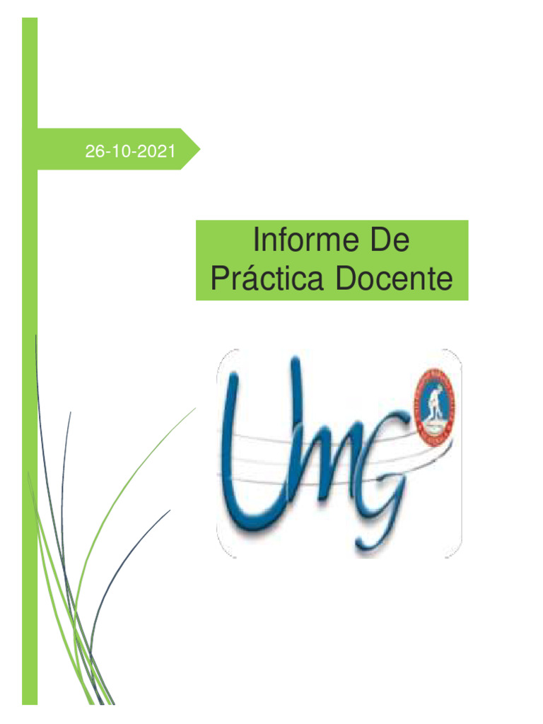 Informe de Práctica Docente | PDF | Maestros | Enseñando