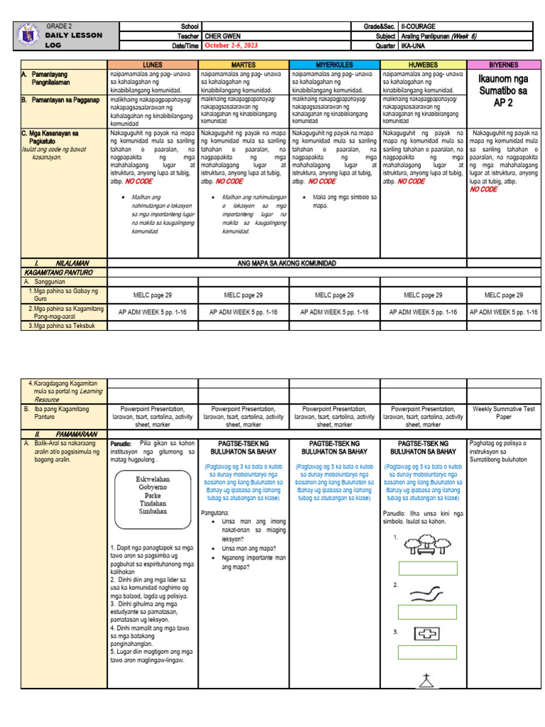 Q1 DLL Ap2 Week-6 | PDF