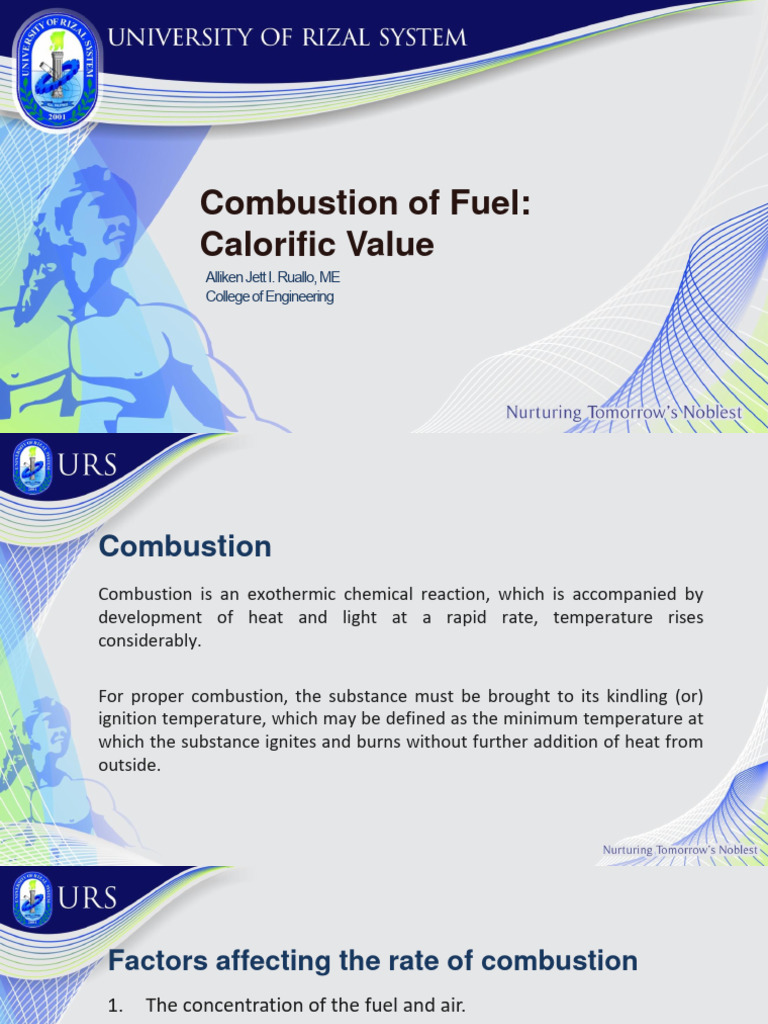 Calorific Value Combustion Engineering | PDF | Combustion | Scientific Phenomena